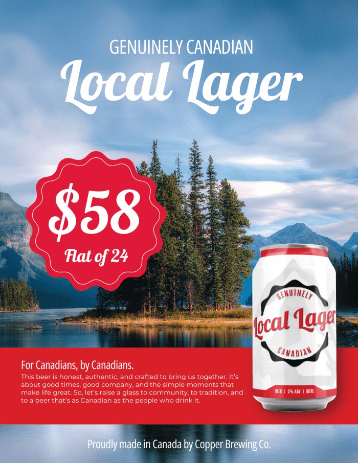 Local Lager - Case of 24 - Copper Brewing